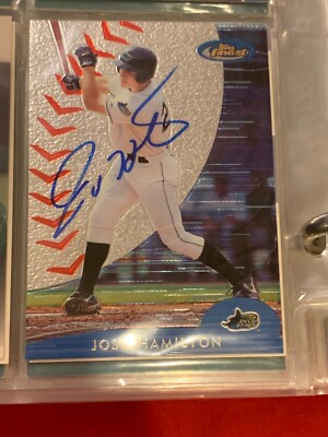 JOSH HAMILTON AUTOGRAPHED SIGNED 2000 TOPPS FINEST CARD RAYS COA | eBay