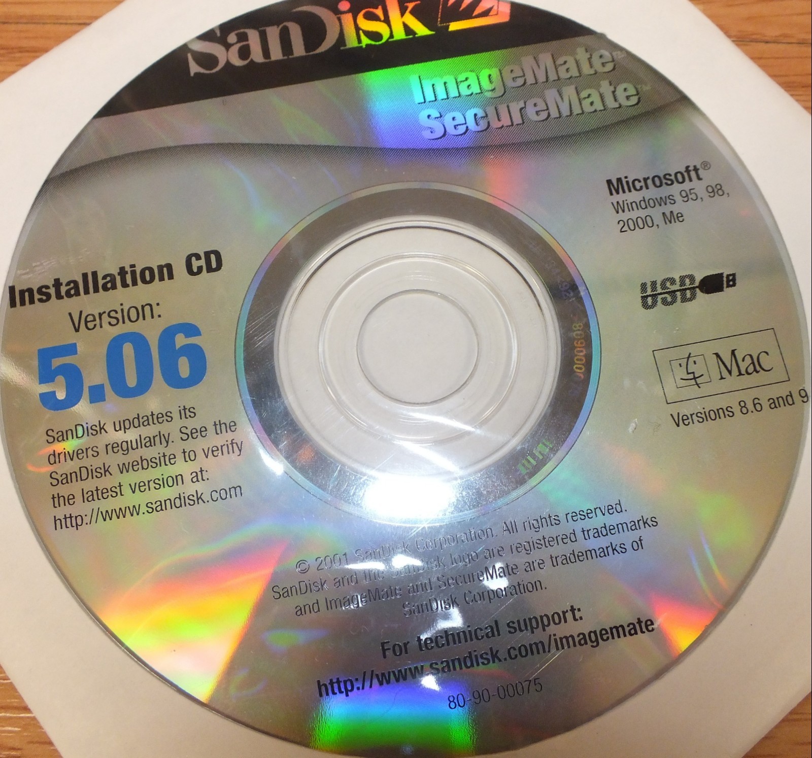 OEM SanDisk ImageMate / SecureMate Installation CD & Quick Start Guide ...
