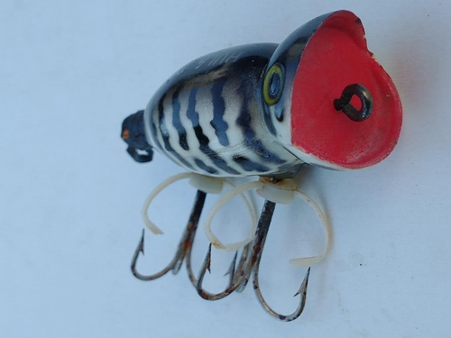 VTG HULA POPPER RARE FRED ABAGASTOR DOUBLE WEEDLESS TOPWATER BAIT | eBay