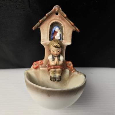 Goebel Hummel Wall Pocket Holy Water Fountain Praying Girl #164 Full ...