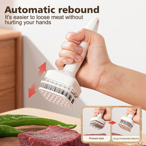 Meat Tenderizer Tool with 24 Stainless Steel Needles Chicken Beef ...