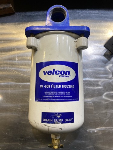 Parker Velcon VF-609 Fuel Filter Housing 1 1/2” NPT Very Nice Jet-a ...