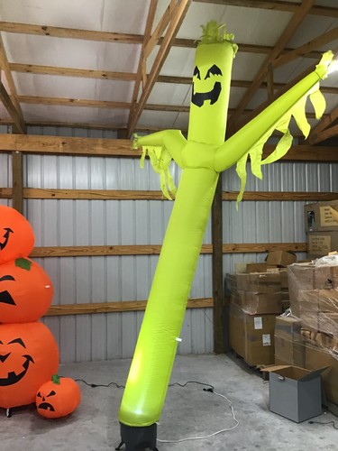 12ft Gemmy Airblown Inflatable Prototype Halloween Green Ghost Jiggler ...