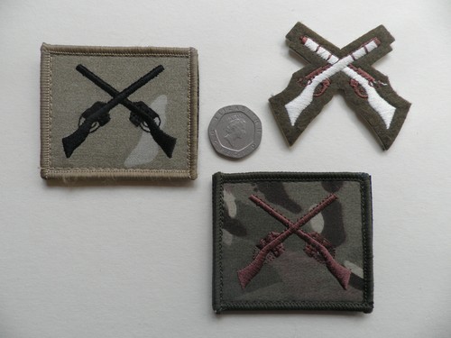 UK armed forces. Marksman / Skill at Arms patches, MTP, FAD / No2 dress ...