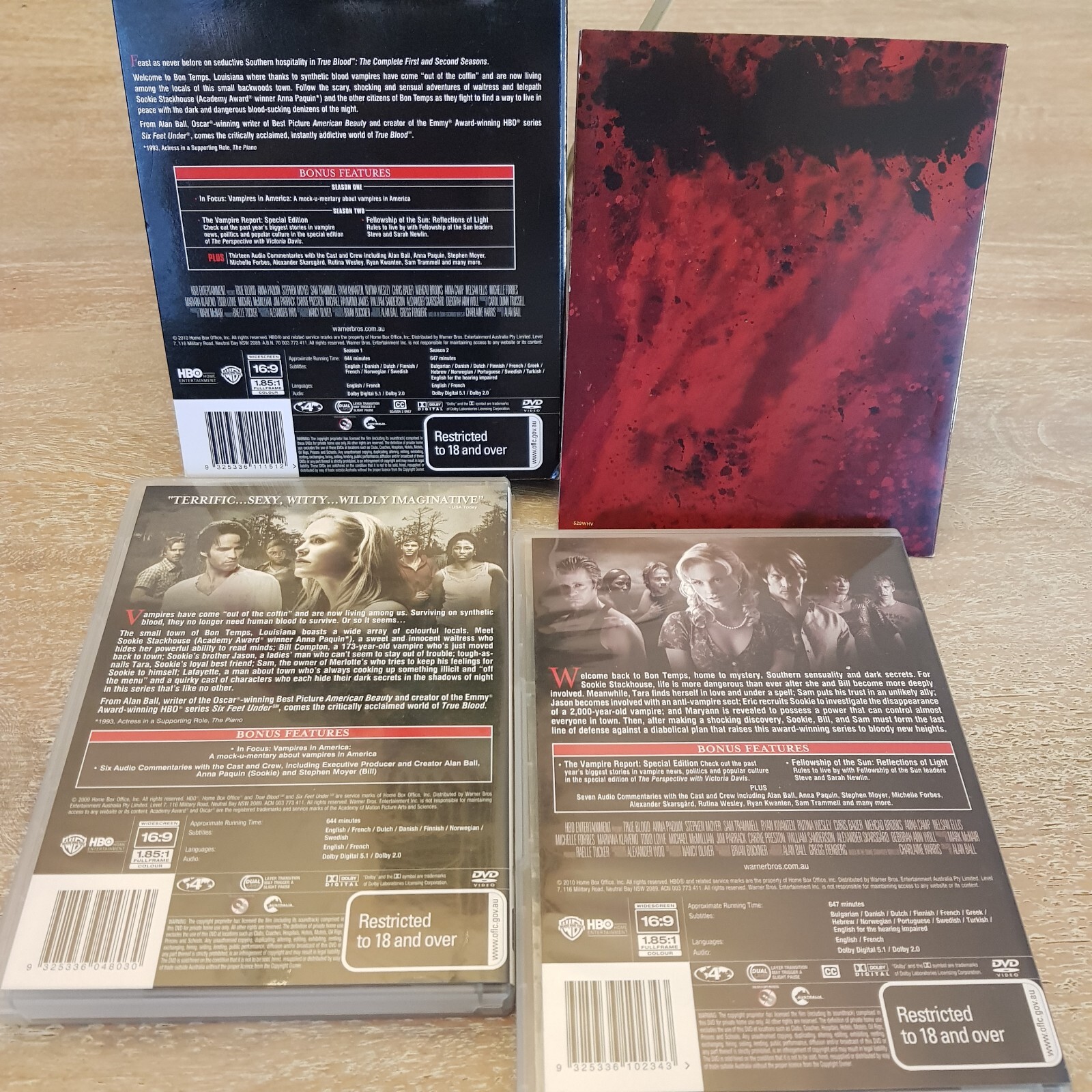 True Blood DVD Box Set - The Complete First and Second Season - bonus ...