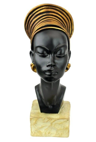 African Nubian Queen Kandake Hand Cast/Painted Sculpture Art Bust 13 ...