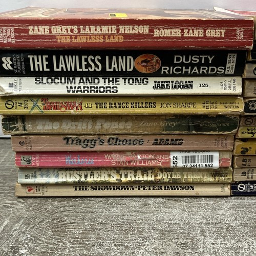 Vintage Western Paperback Book Lot of 20 Books Mixed Authors Old ...
