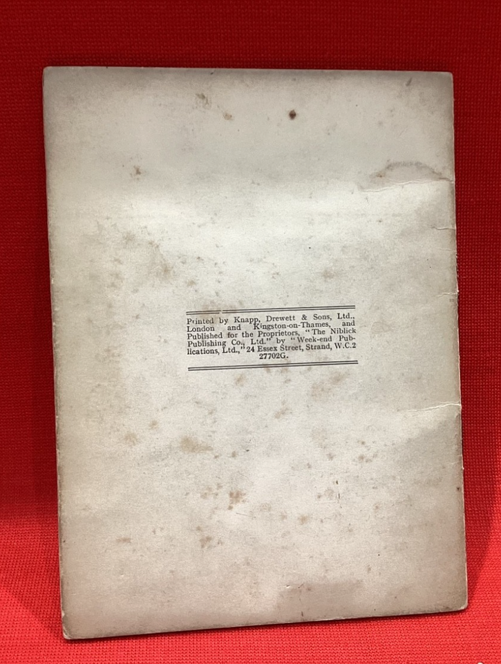 C A WHITCOMBE GOLF SHOTS THE MASHIE NIBLICK NO 3 FAIRWAY & HAZARD 1933 ...