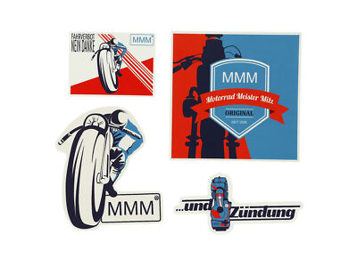 Set: 4x Aufkleber - "MMM" Retro-Sticker | eBay.de