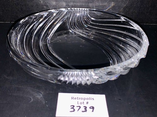 Julia Poland Vintage Crystal Glass Wavy Swirl Candy Trinket Dish | eBay