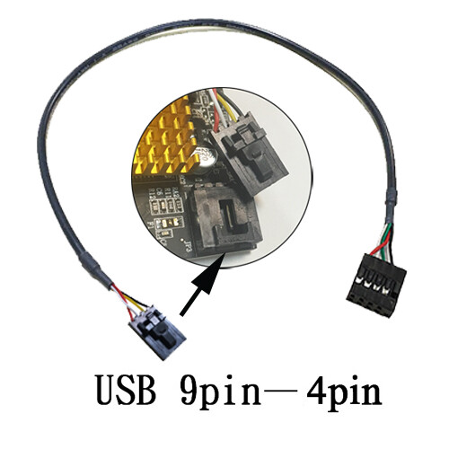 USB Bluetooth Cable 2Pin 4Pin to 9Pin Header For NGFF PCI-e Desktop ...