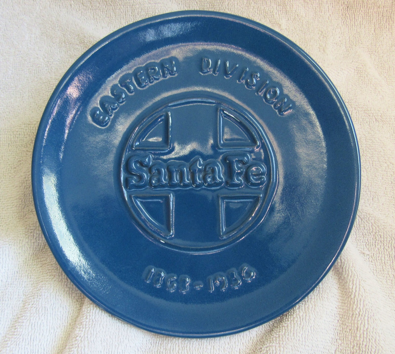 Rare Frankoma Pottery Commemorative Plate 1986 Santa Fe Railroad 79 Of ...