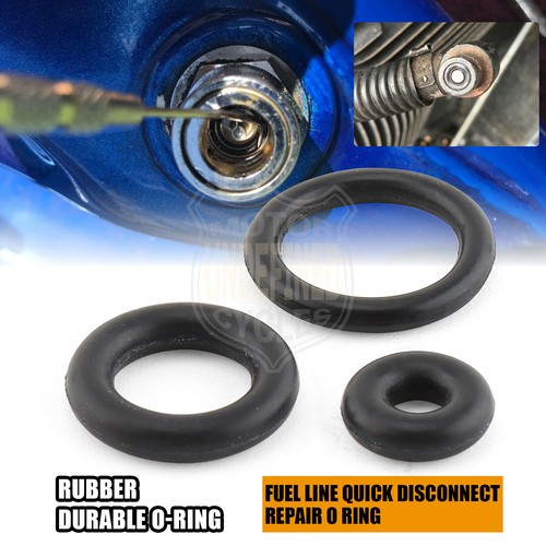 3 Pieces Fuel Line Quick Disconnect Repair O Ring Kit For Harley Dyna ...