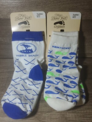 2 PAIR Socks Size Toddler 3-8 Pebble Beach & Nantucket | eBay