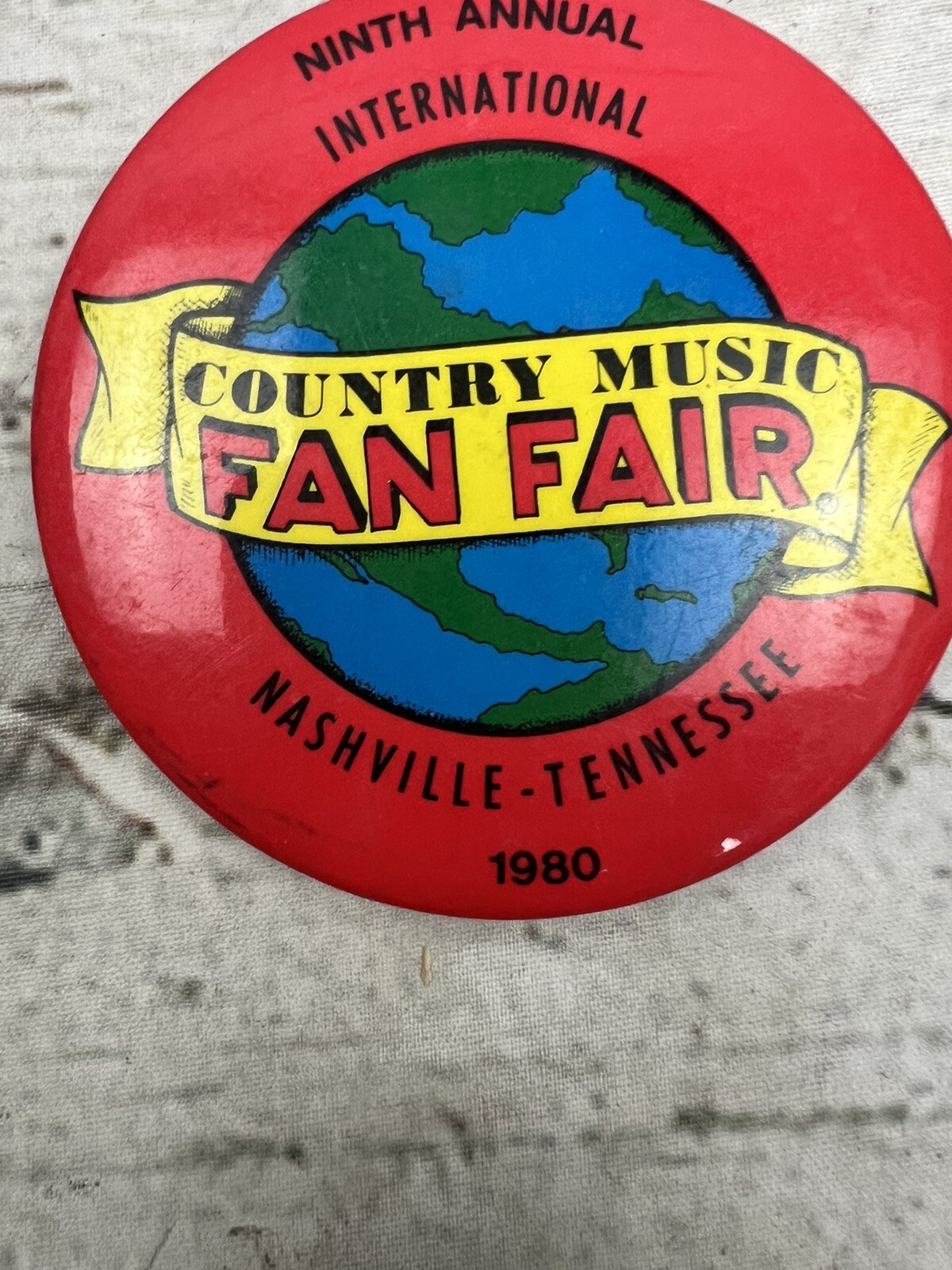 VTG International Country Music Fan Fair Nashville Tennessee Pinback ...