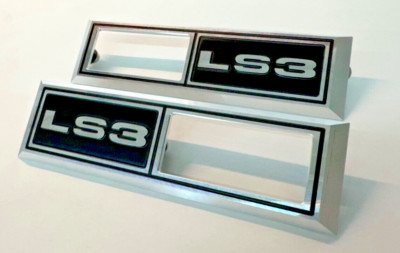 1968 Chevelle Impala Nova 'LS3' Emblem Marker Light Bezel Front Fender ...