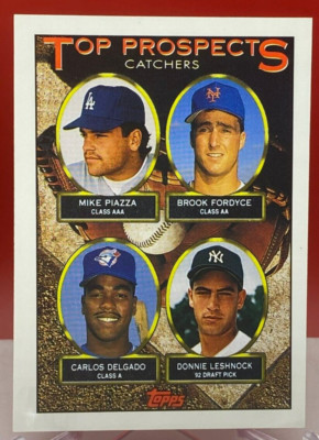 1993 Topps #701 MIKE PIAZZA RC LA Dodgers NY Mets C MLB HOF DELGADO RC ...