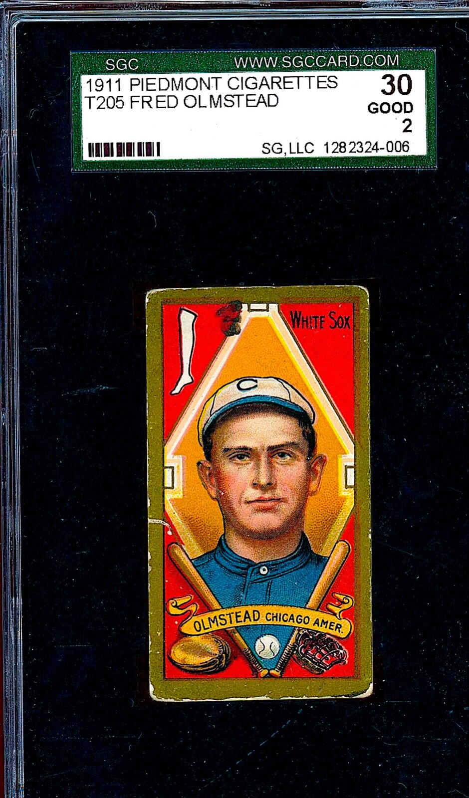 1911 T205 Fred Olmstead SGC 2 **Awesome Centering** | eBay
