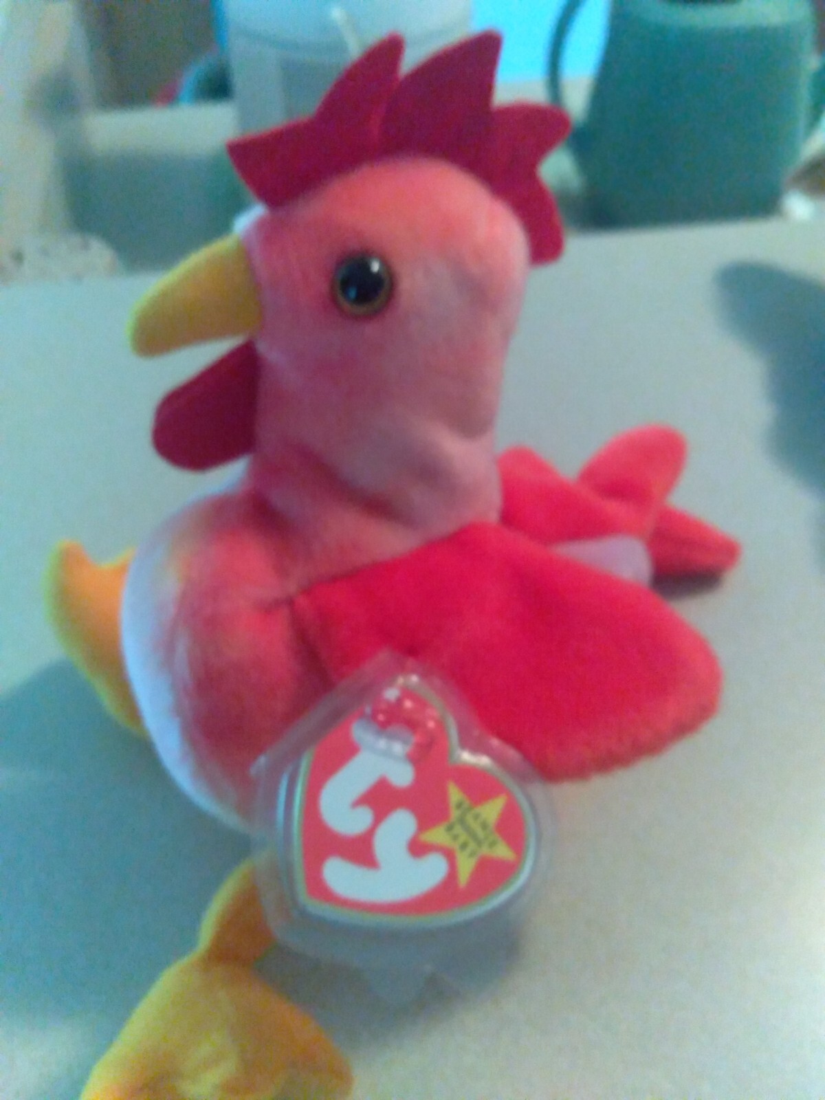 TY BEANIE BABY STRUT THE ROOSTER 1996 W/TAG RARE RETIRED VINTAGE ...