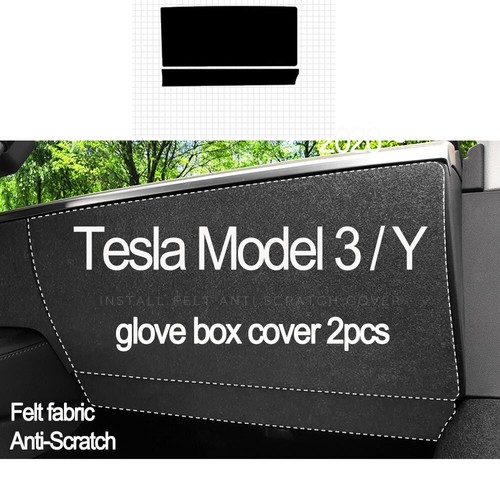 [Express] glove box cover 2pcs Anti-Scratch Felt Cover for Tesla Model ...
