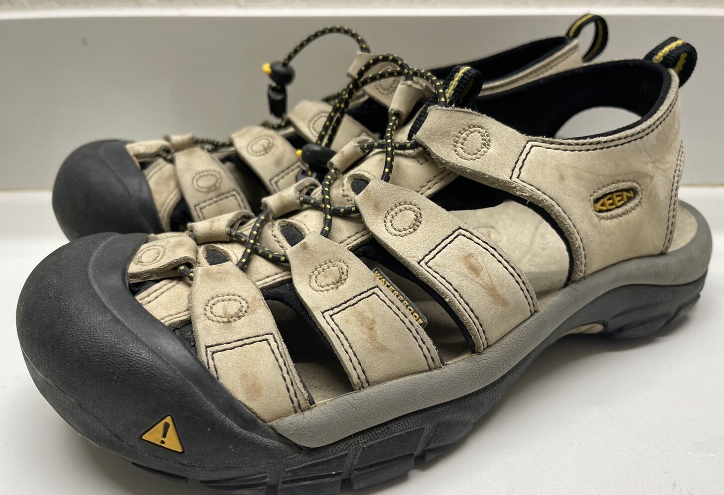 Keen Closed Toe Waterproof Sandal Women’s Size 8.5 Tan Brown Leather | eBay