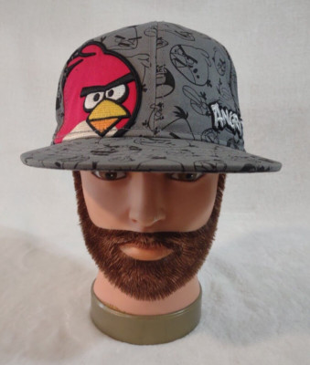 Angry Birds Bal Cap Hat Red J. Bird Adjustable Snap Back OSFM ...