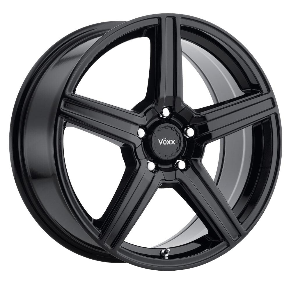 VOXX Como Rim 17X7.5 5X108/5X114.3 Offset 40 Gloss Black (Quantity of 4 ...