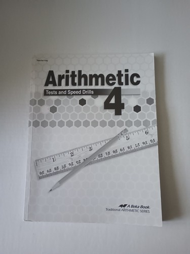 Arithmetic 4 Test And Speed Drills Answer Key | eBay