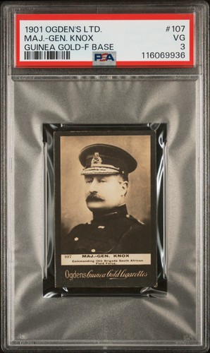 Major General Knox - 1901 Ogden's Ltd Guinea Gold F Base PSA 3 | eBay