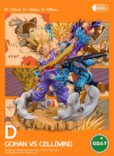 Goat Studio Gohan vs Cell mini Resin Statue Dragon Ball Model Presale ...