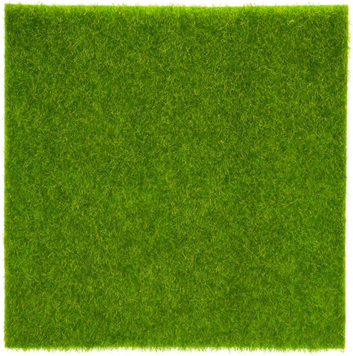 2 Sizes Synthetic Artificial Grass Mat Green Non-Qoven Fabric Fake Faux ...