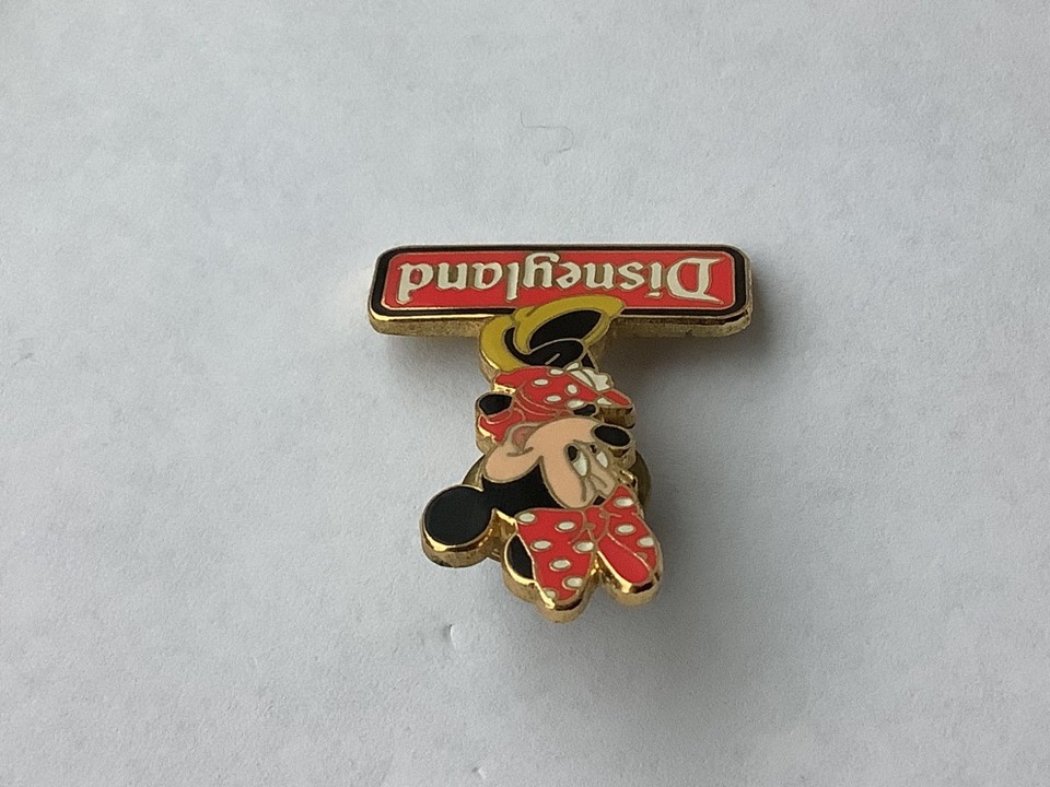 Disney Pin DLR Disneyland Character Red Sign Series Minnie Mouse ...