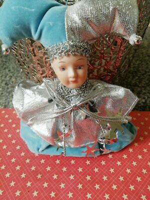 Luxury Ceramic Traditional Jester Christmas Decoration - Tree Topper ...