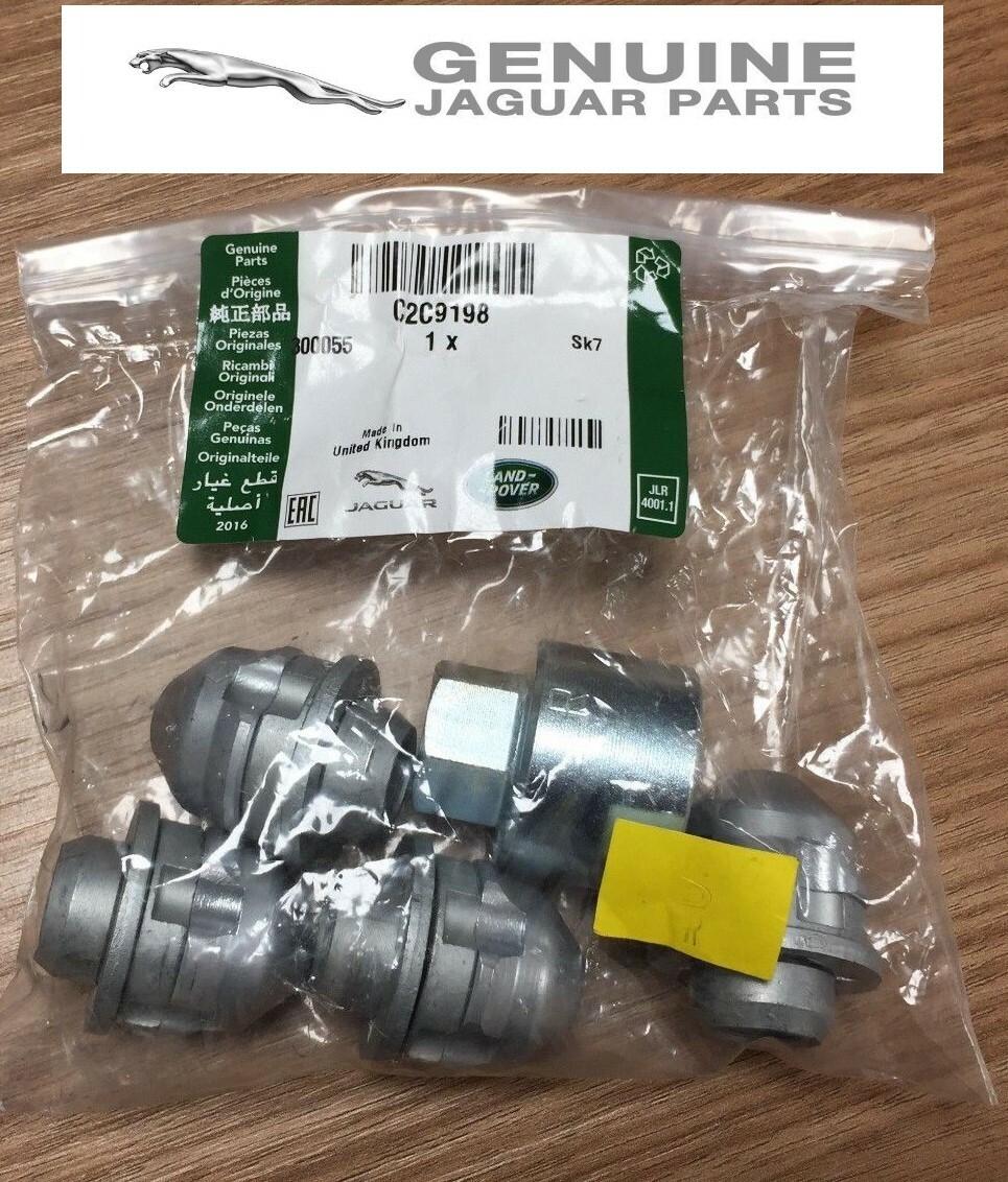 GENUINE JAGUAR X-TYPE & S-TYPE LOCKING WHEEL NUT KIT (PLEASE SEND REG ...