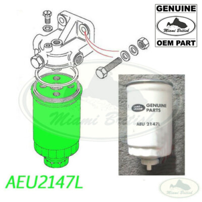LAND ROVER DIESEL FUEL FILTER DISCOVERY 1 DEFENDER RANGE CLASSIC ...