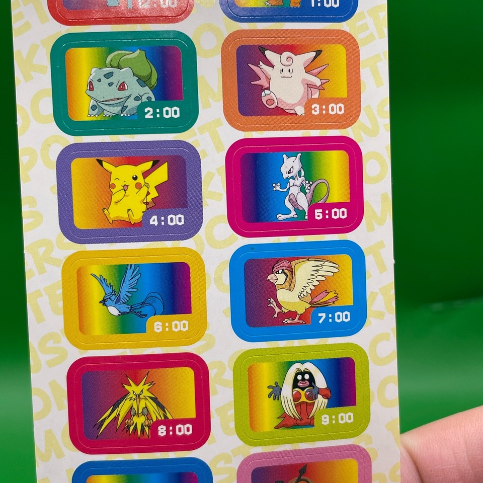 Pokemon Nagatanien Time Schedule Variety Stickers No.047 Nintendo ...