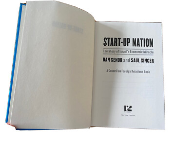 Start-Up Nation by Dan Senor and Saul Singer (Hardcover) 2009, First ...