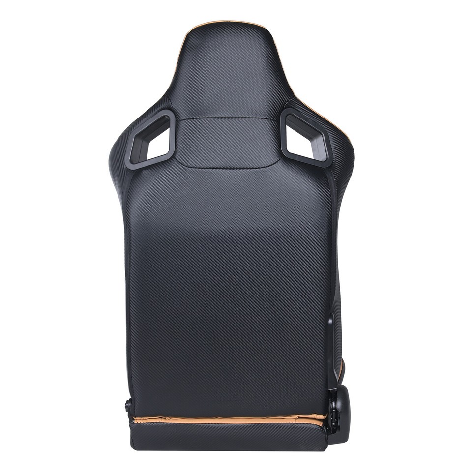 1Pair Universal Car Racing Seats PU Leather Sport Bucket Seat W/2 ...