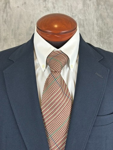 Sheaf and Caber Necktie Men's 57" 1/2" Red 100% Silk USA Geometric ...