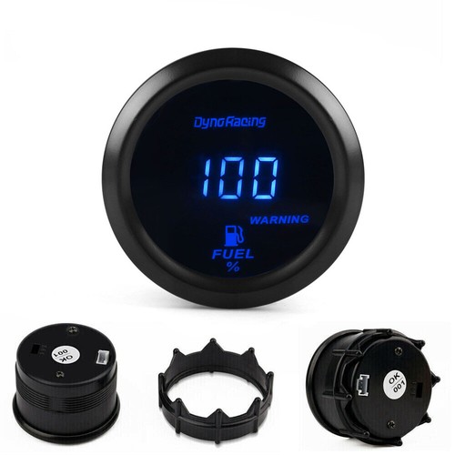 2" 52mm Racing 12V Digital Display Car Fuel Level Gauge Meter Without ...