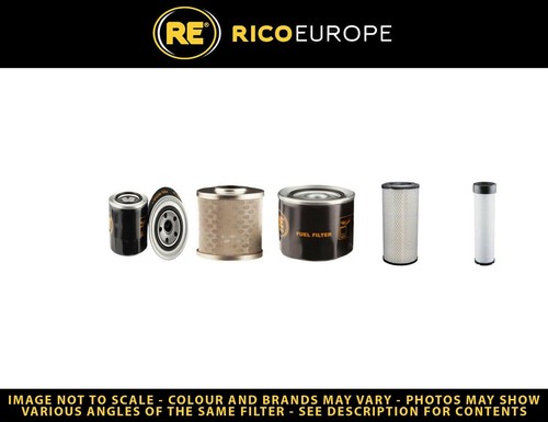 Filter Kit Fits KUBOTA M9540 DTHQ Air Oil Fuel w/Kubota V3800DI-TE2-QZ ...