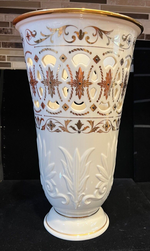 Lenox Millennium Collection LARGE CENTERPIECE Vase 12"H Signed ...