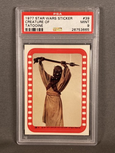1977 Topps STAR WARS 🔴⚪️⚫️🌑 Tusken Raider Sandpeople | PSA 9 MINT ...
