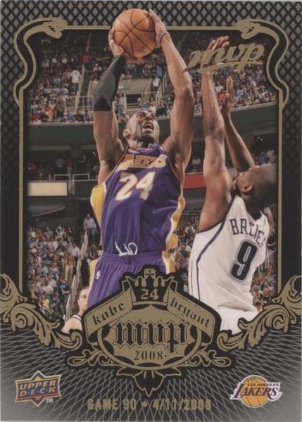 2008-09 Upper Deck MVP - Kobe Bryant MVP Black Border #KB-87 Kobe ...