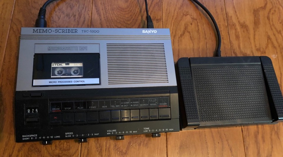 SANYO MEMO SCRIBER TRC-5200 MICROCASSETTE TRANSCRIBER MICRO CASSETTE | eBay