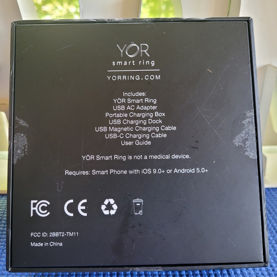 NEW!-YoR Smart Ring By Letsfit LR11 Gold Colored Smart Ring 100% ...