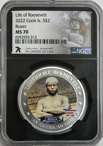 2022 Cook Islands S$2 Life of Roosevelt- Boxer MS70 NGC | eBay