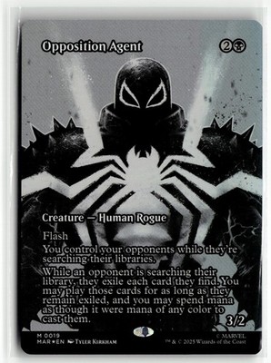 Opposition Agent 0019 Borderless FOIL Spider Man MTG Magic The ...
