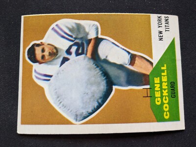 1960 Fleer Football Card # 56 Gene Cockrell RC - New York Titans (VG ...