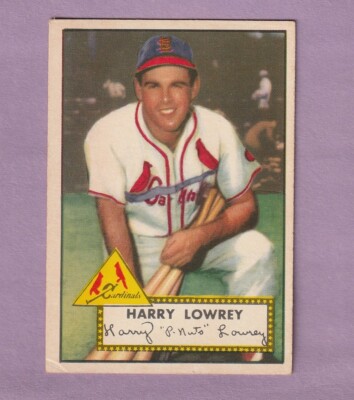 1952 TOPPS BASEBALL #111 HARRY LOWREY ~VG/EX ST.LOUIS CARDINALS | eBay
